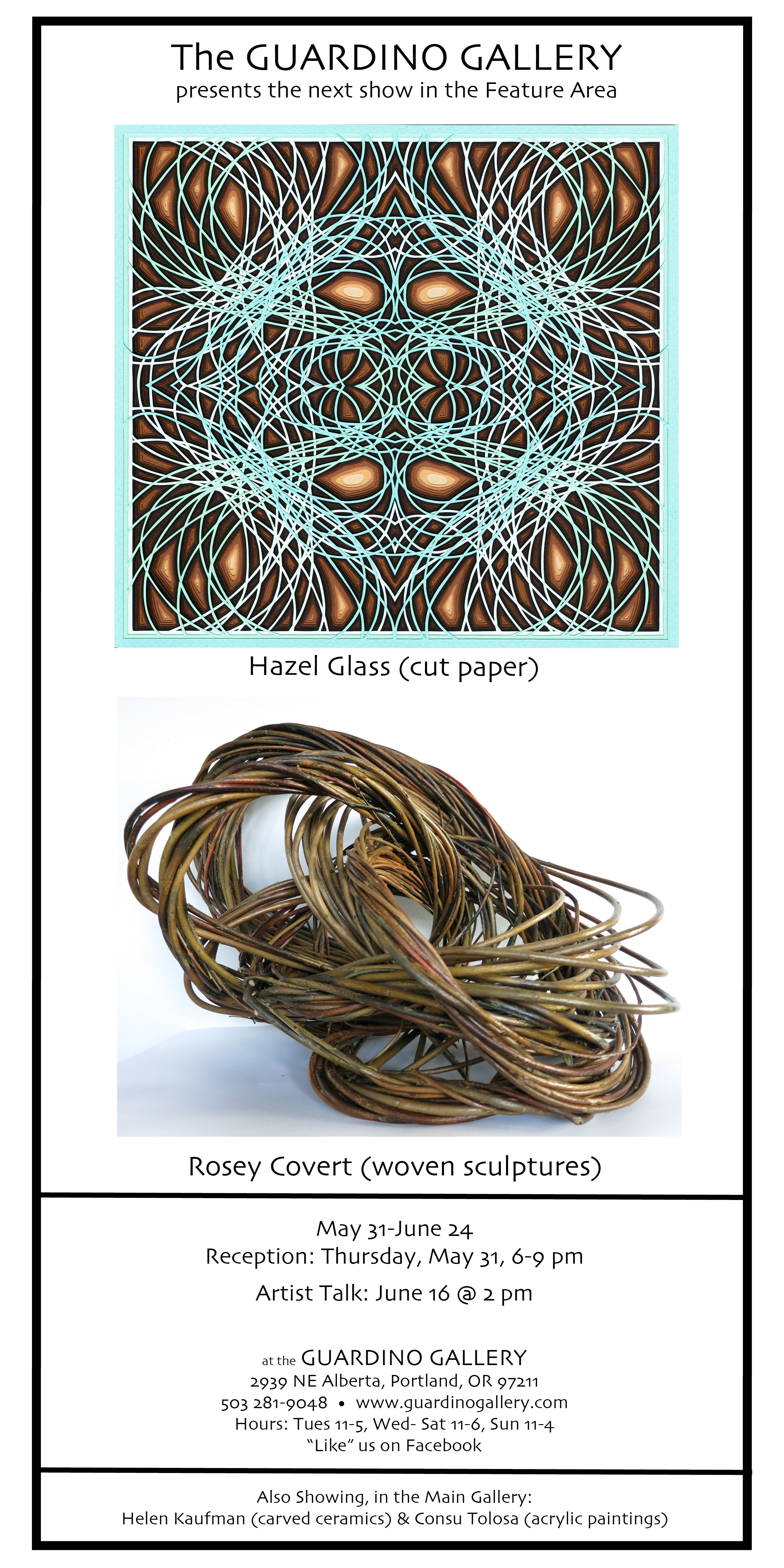 June 2018: Rosey Covert & Hazel Glass – GO Gallery